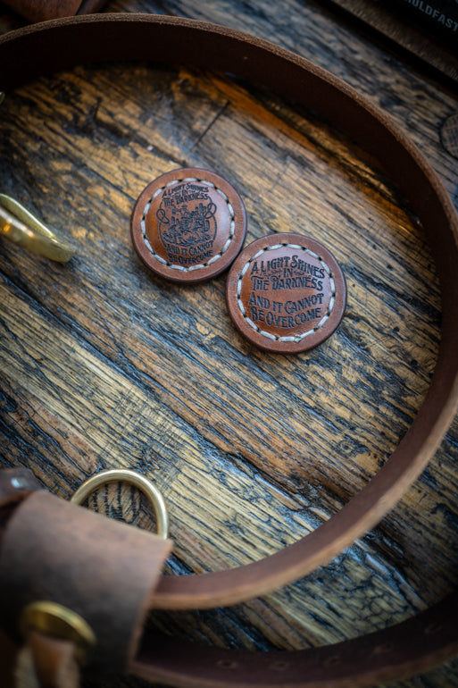 Courage Coins | Leather Magnetic Fidgets | Hold Fast
