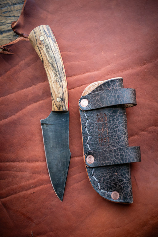 HF EDC Field Knife with Leather Sheath | Hold Fast