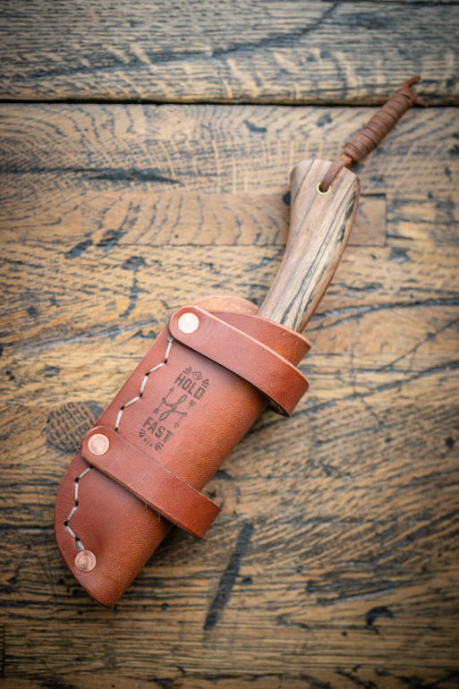 HF EDC Field Knife with Leather Sheath | Hold Fast