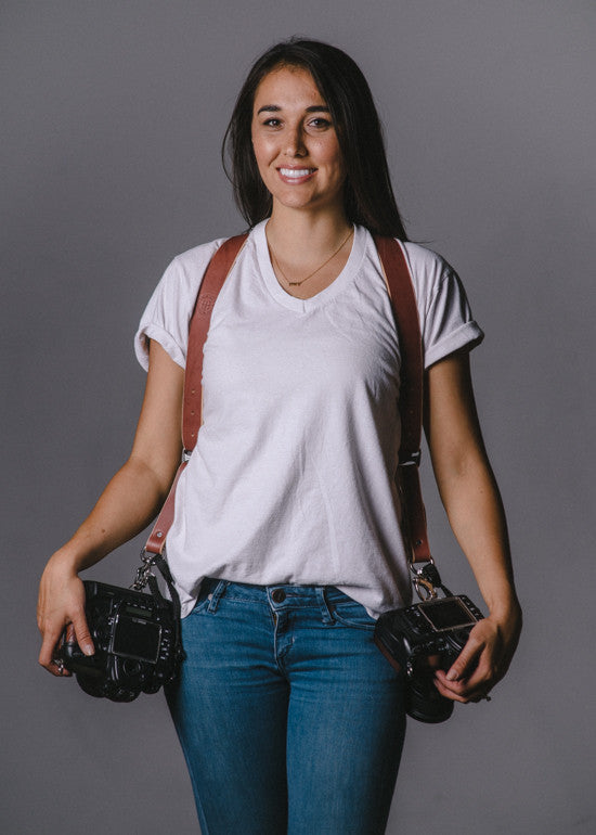 Money Maker Dual Camera Strap | Bridle Leather | Hold Fast