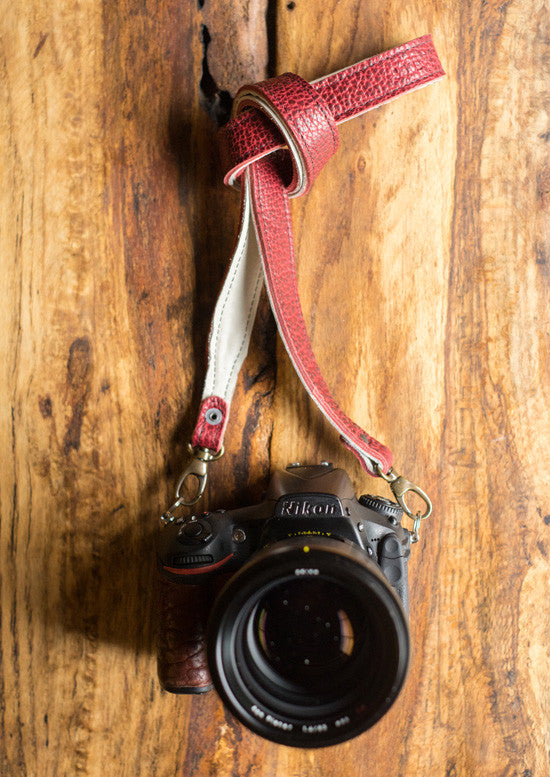 Classic American Bison Leather Neck Strap | Hold Fast