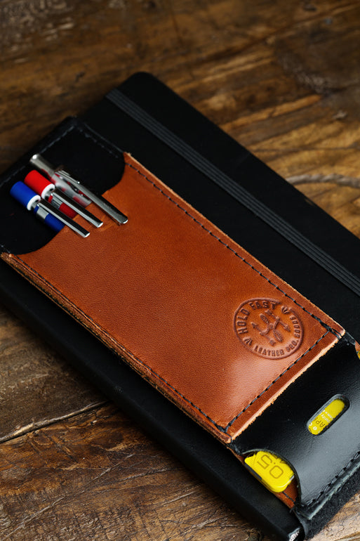 Pen Caddy | Leather Pen Wallet for your Notebook | Hold Fast